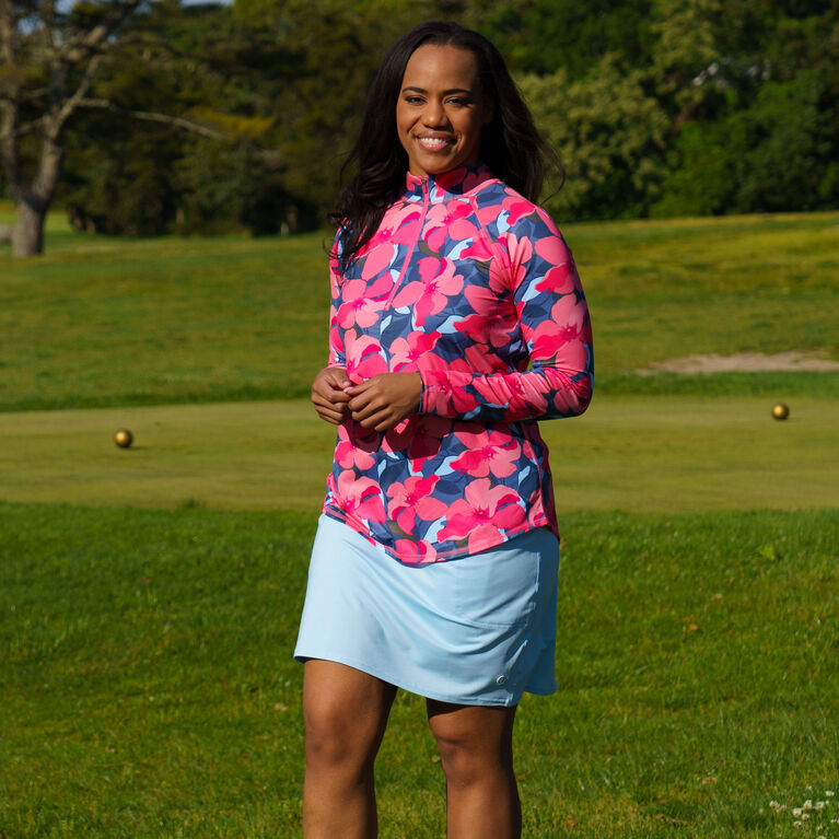 Jofit Blooms Print Lightweight Quarter Zip Pull Over | PGA TOUR Superstore