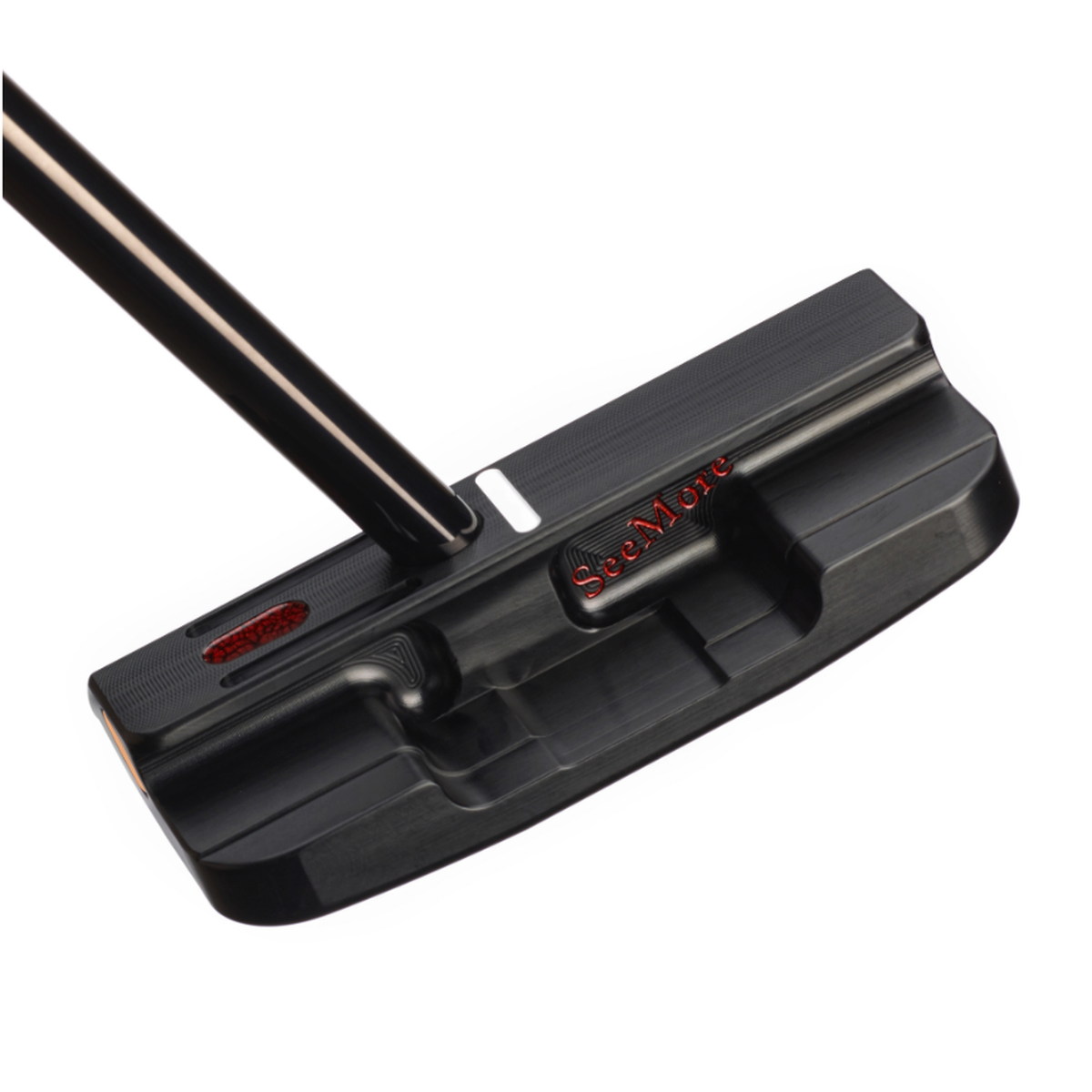 SeeMore Mini Giant Deep Flange Black Putter w/ Tone on Tone RST | PGA ...