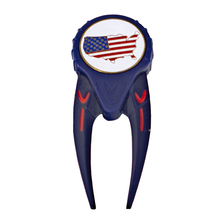 Golf Ts And Gallery Premium Divot Tool W Usa Ball Marker Pga Tour