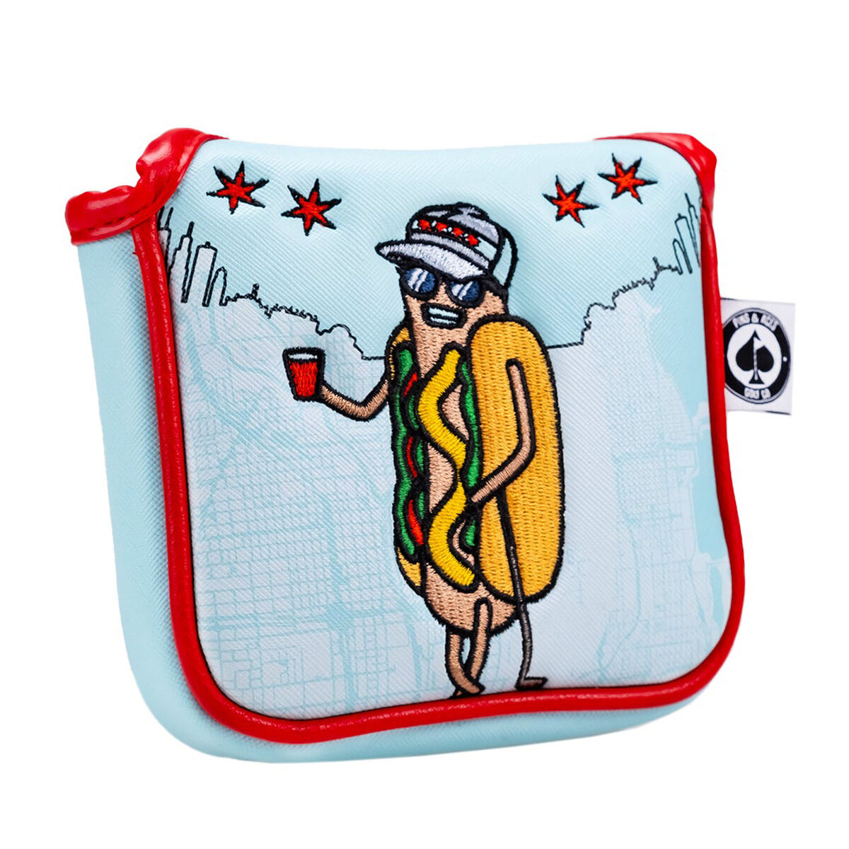 Pins & Aces Chicago Dog Mallet Putter Cover | PGA TOUR Superstore