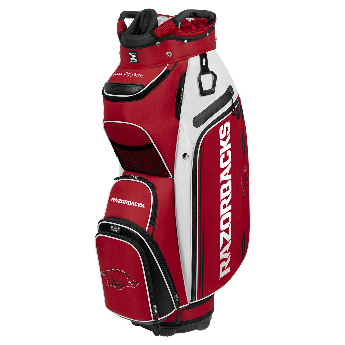 Team Effort Arkansas Razorbacks Bucket Iii Cooler Cart Bag Pga Tour
