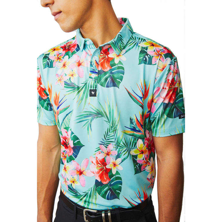 Bad Birdie Tropics Floral Polo Pga Tour Superstore