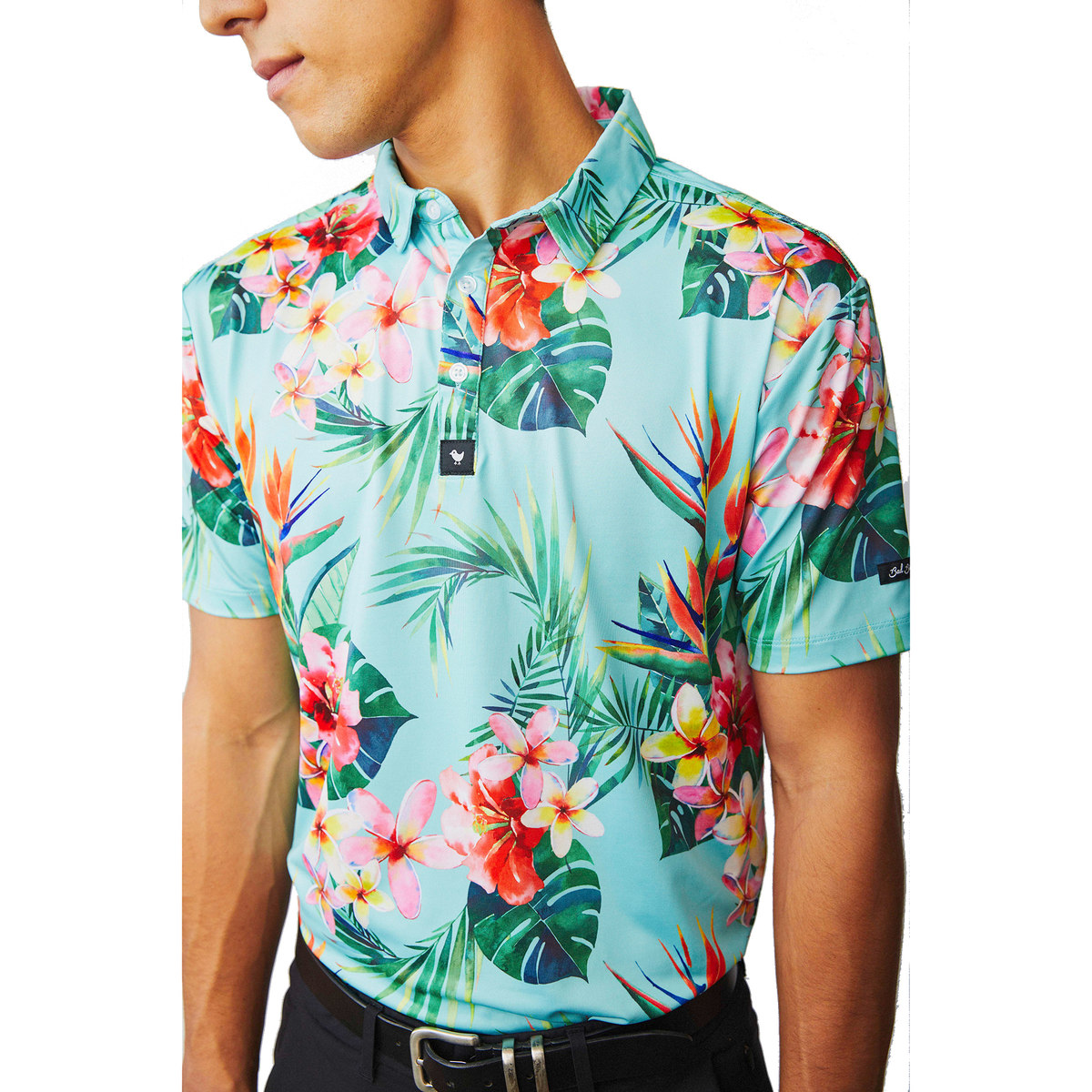 Bad Birdie Tropics Floral Polo Pga Tour Superstore
