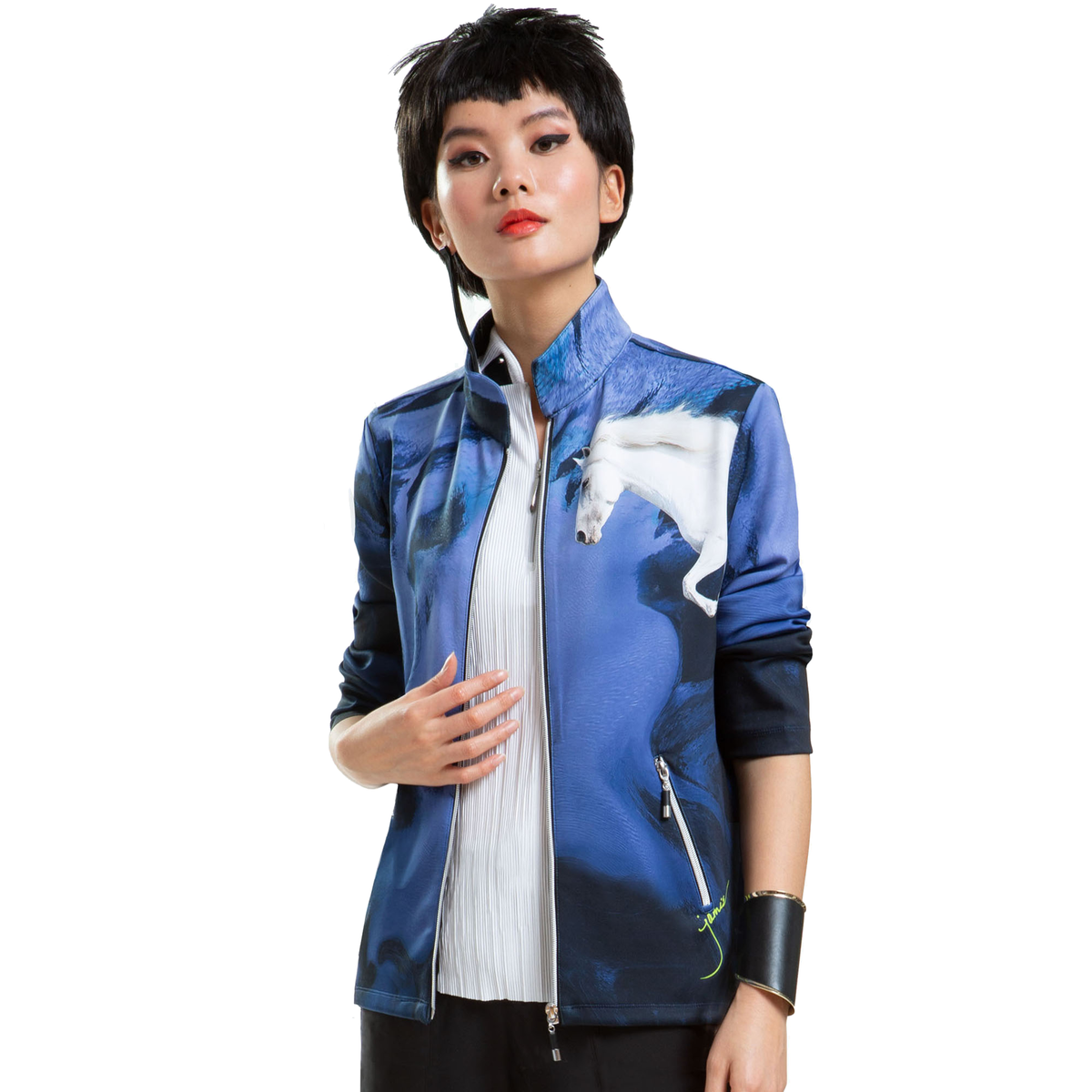Jamie Sadock Horse Print Long Sleeve Full Zip Jacket | PGA TOUR Superstore