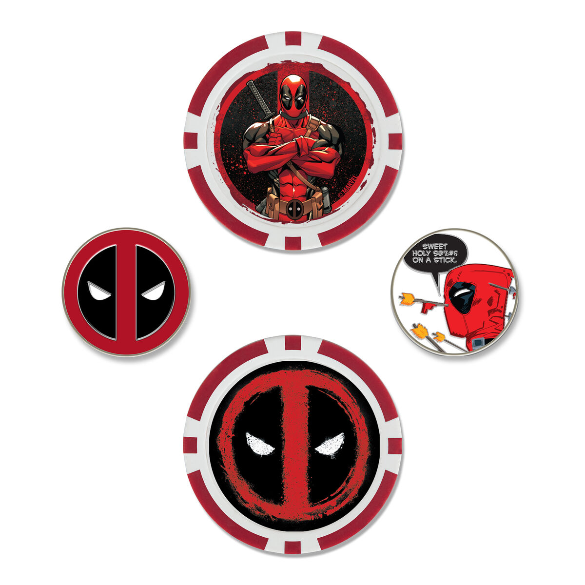 Team Effort Deadpool Ball Marker Set Pga Tour Superstore