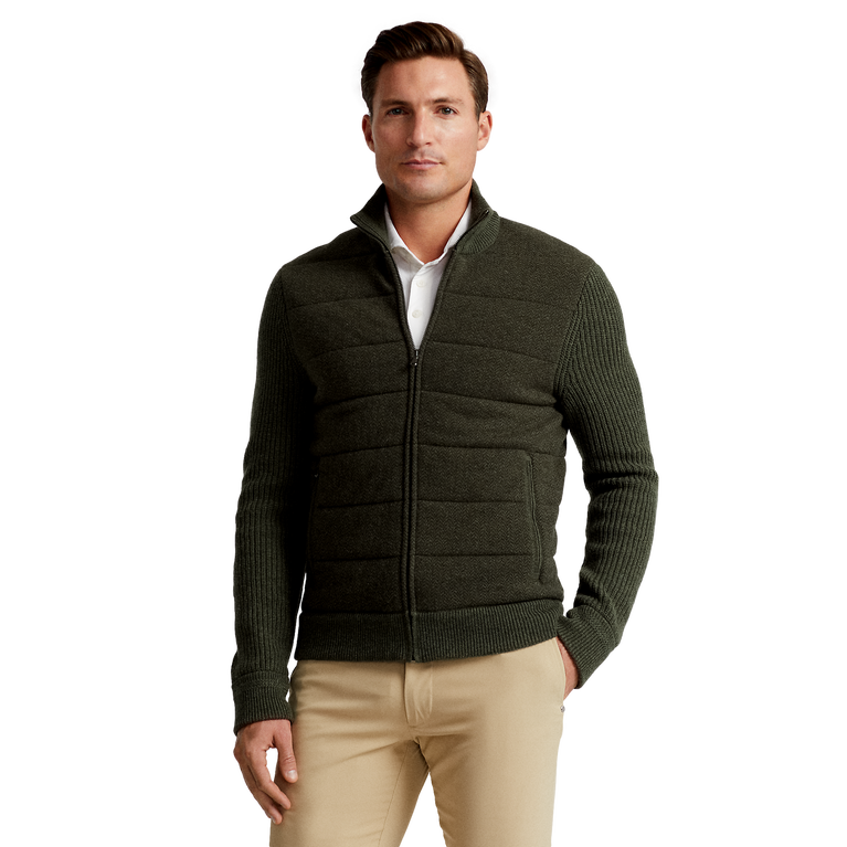 RLX Quilted Herringbone Wool Sweater | PGA TOUR Superstore