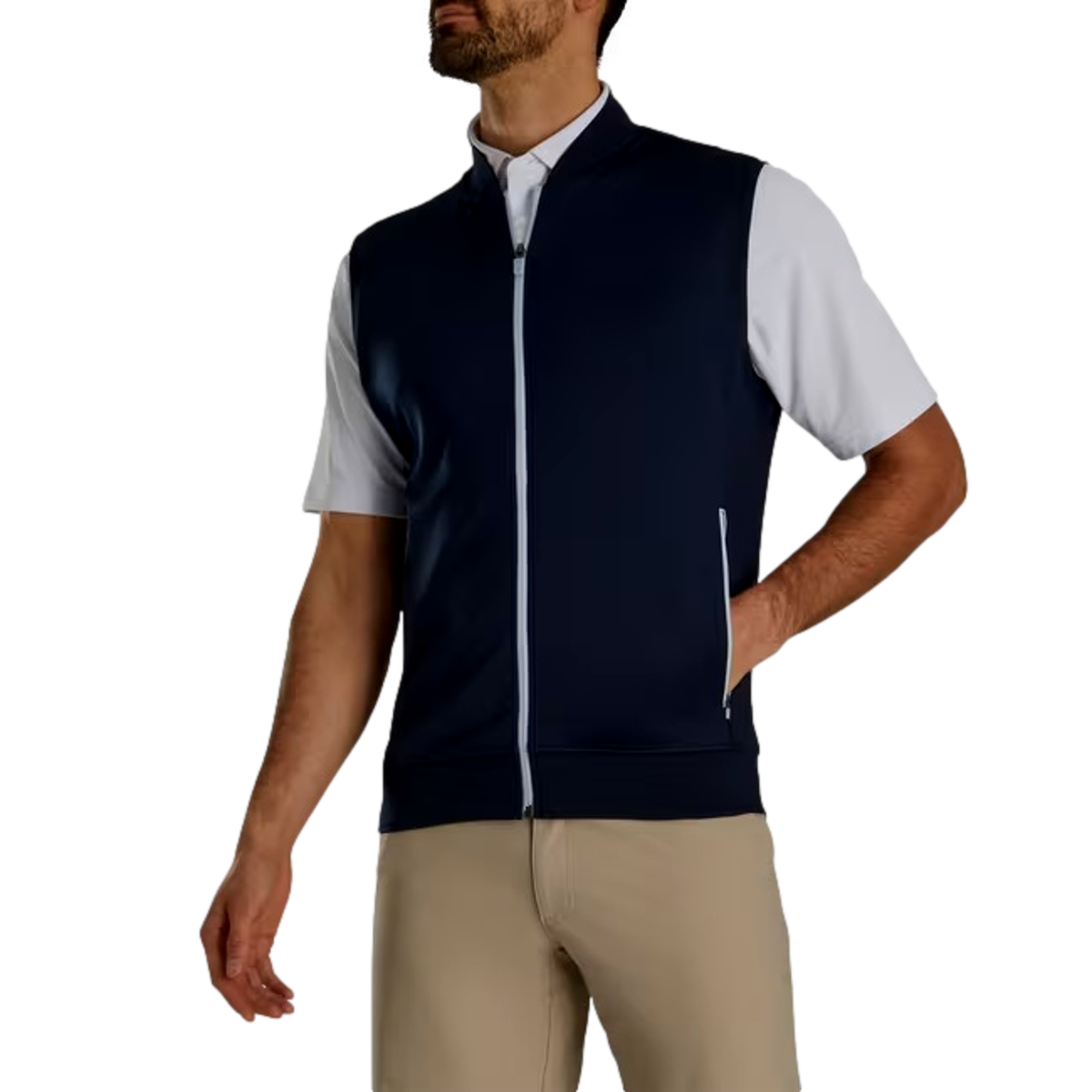 FootJoy Full-Zip Double Jersey Knit Vest | PGA TOUR Superstore