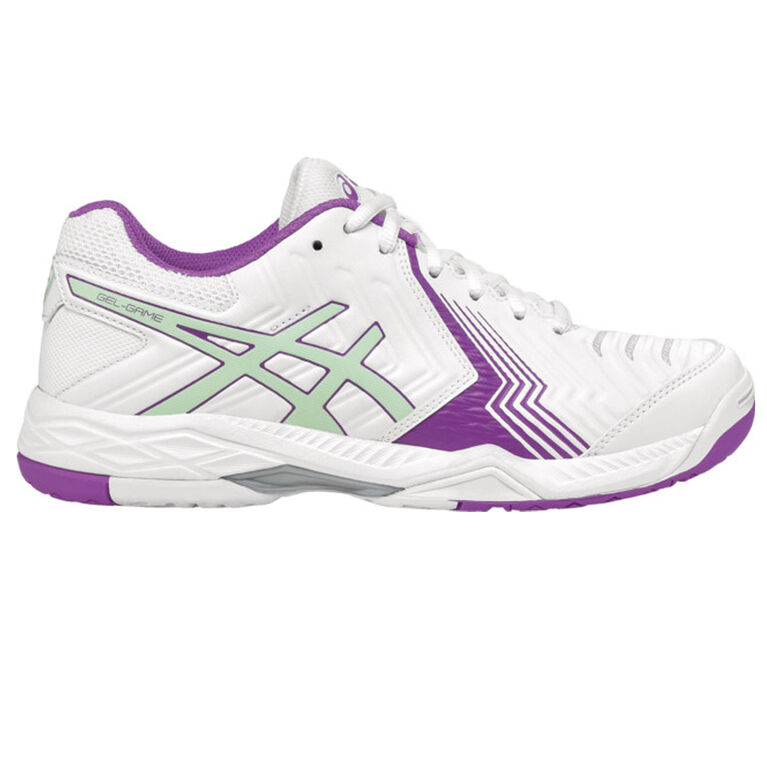 Asics Gel Game 6 Womens Tennis Shoe White Purple Pga Tour Superstore