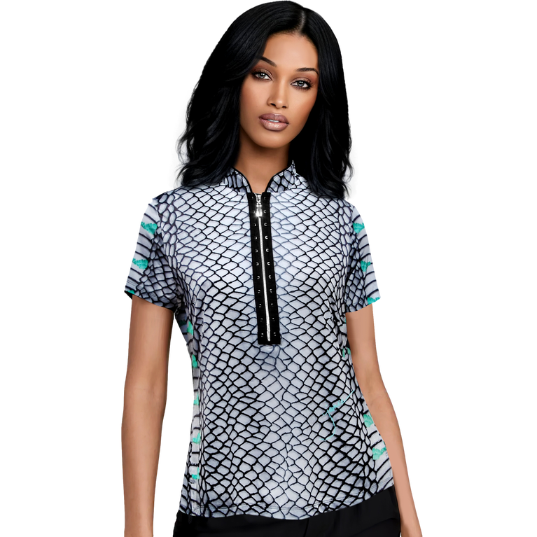 Jamie Sadock Serpent Short Sleeve Top Pga Tour Superstore
