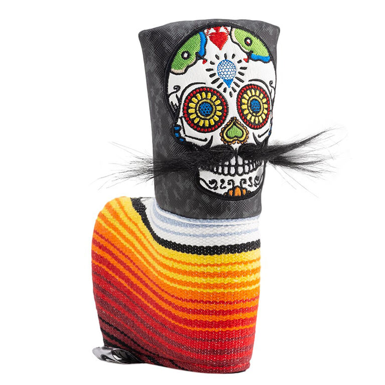 Pins & Aces Mustache Sugar Skull Grey Camo Blade Putter Cover | PGA ...