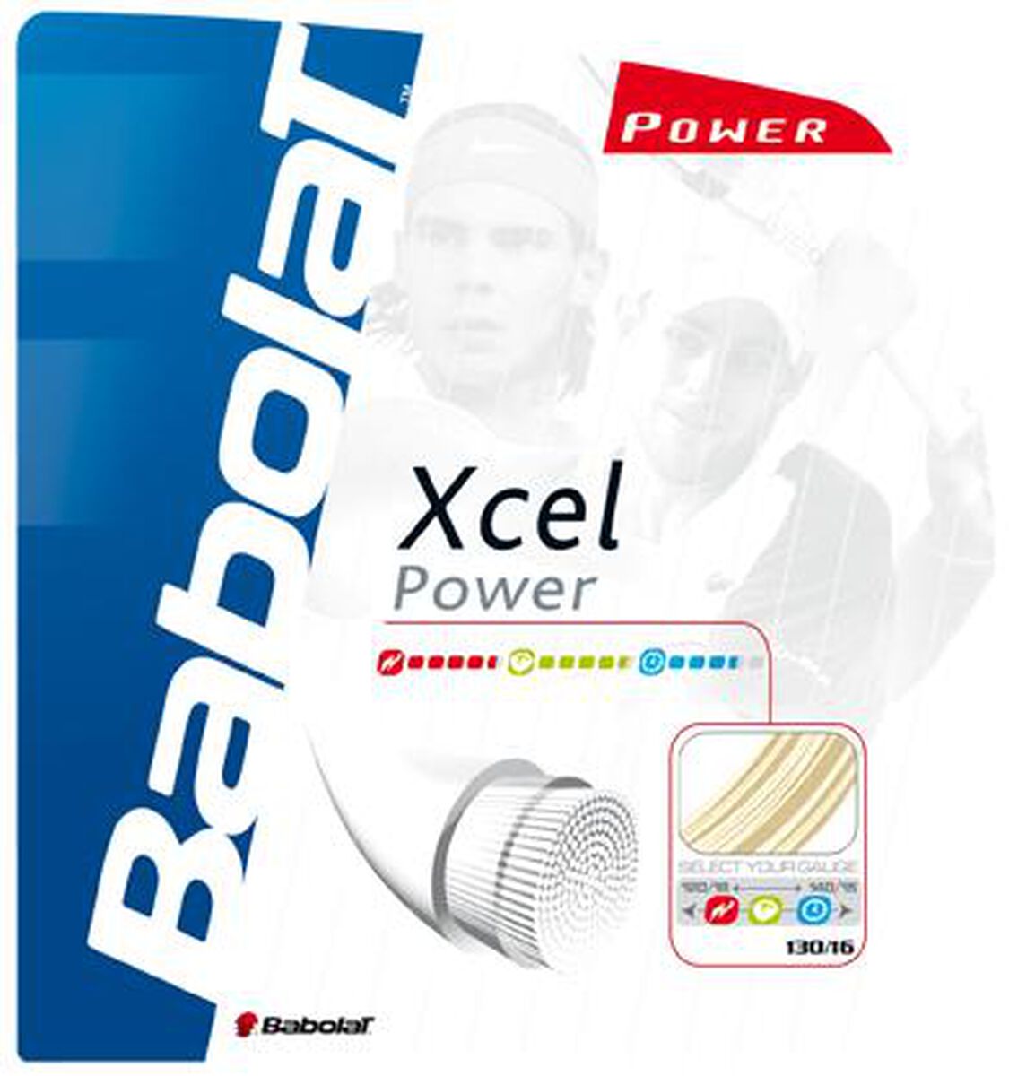 XCEL 125/17 Gauge String by Babolat: Shop Quality Babolat Tennis ...