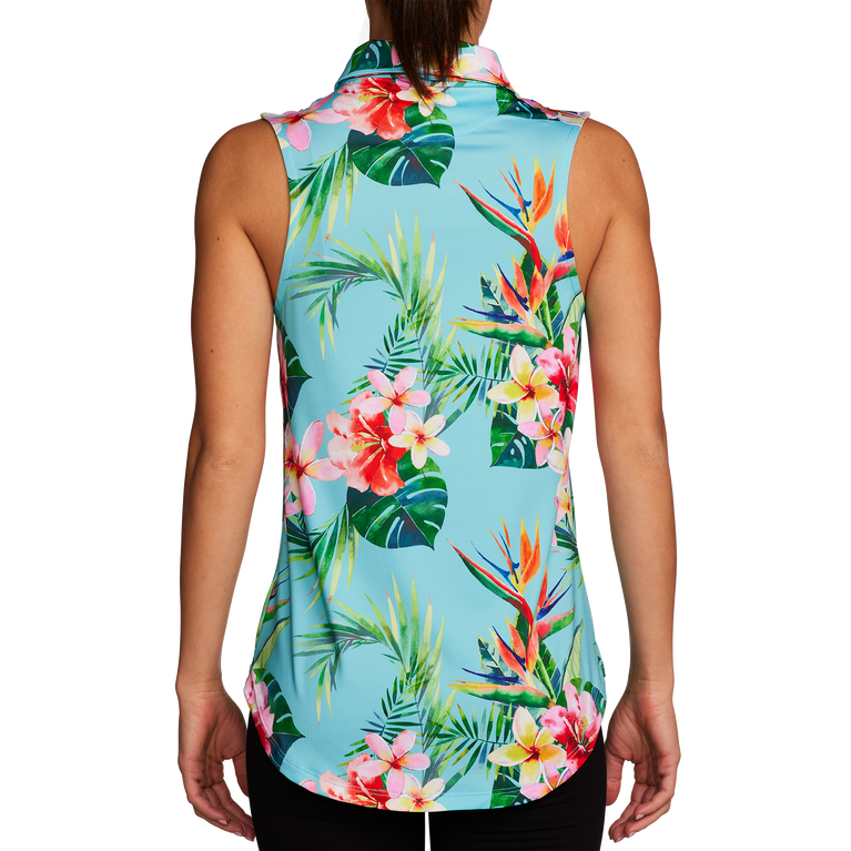 Bad Birdie Tropics Sleeveless Polo Shirt Pga Tour Superstore