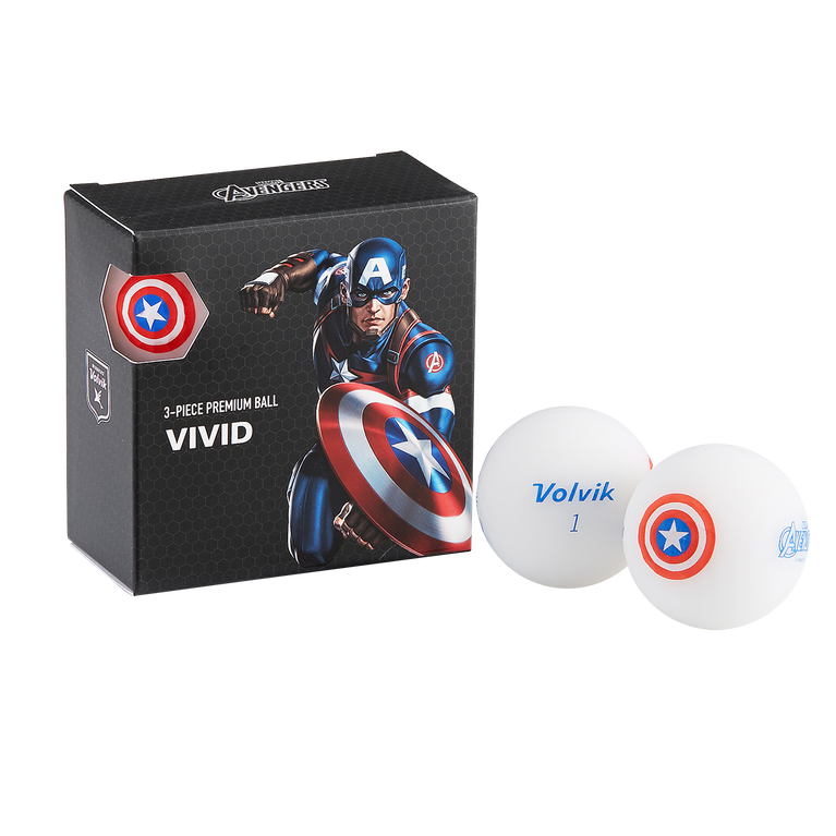 Marvel x Volvik Captain America 4 Ball Pack | PGA TOUR Superstore