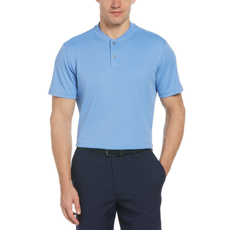 Pga Tour Pique Short Sleeve Polo With New Casual Collar Pga Tour
