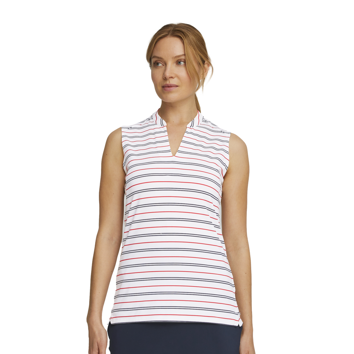 Puma Volition Striped Sleeveless Top Pga Tour Superstore
