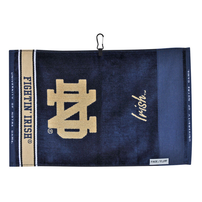 Team Effort Notre Dame Faceclub Jacquard Towel Pga Tour Superstore