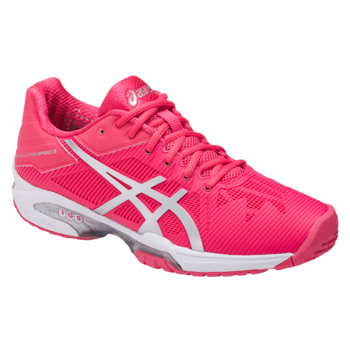 Asics Gel Solution Speed 3 Womens Tennis Shoe Pink White Pga Tour