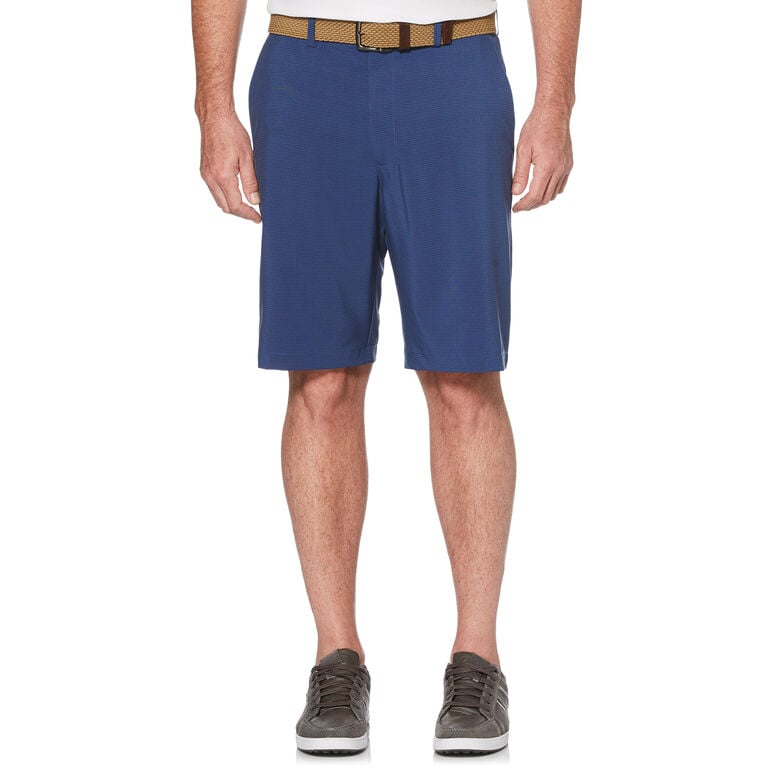 Pga Tour Two Tone Flat Front Golf Short With Active Waistband Pga