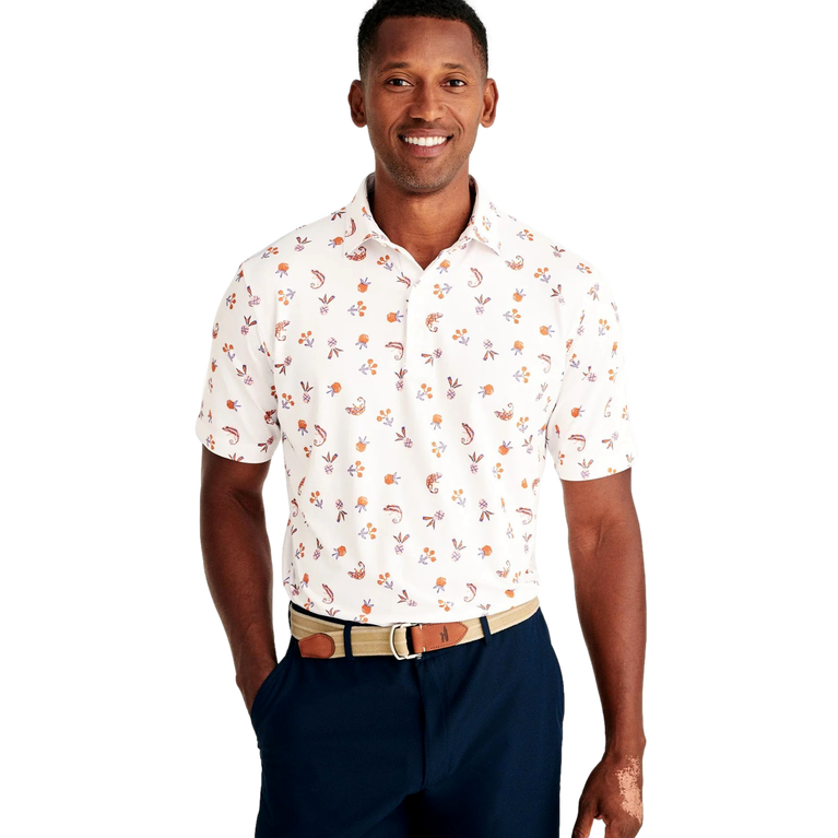Johnnie O Flynn Printed Polo Pga Tour Superstore