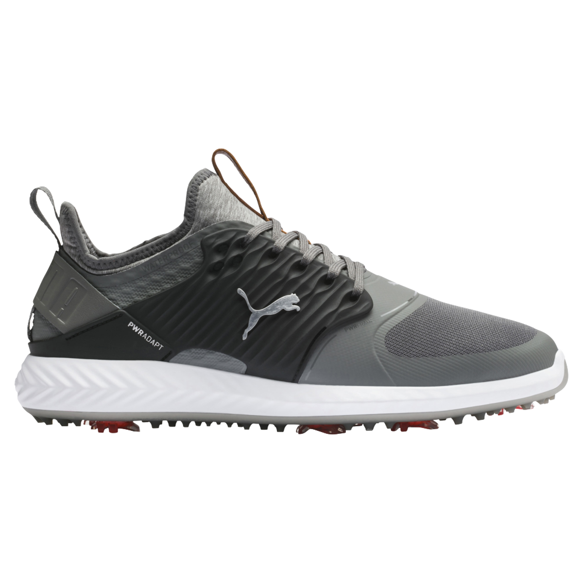 PUMA IGNITE PWRADAPT Caged Men's Golf Shoe - Grey/Black | PGA TOUR ...