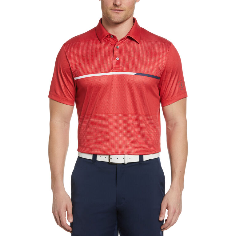 Pga Tour Apparel Textured Block Polo Pga Tour Superstore