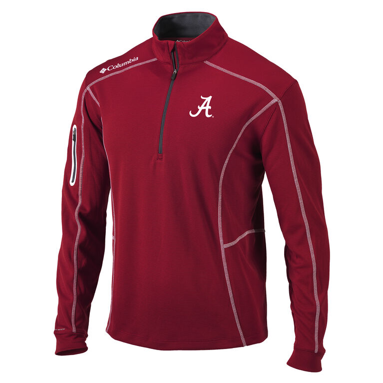 Columbia Alabama Crimson Tide Shotgun Quarter Zip Pullover Pga Tour
