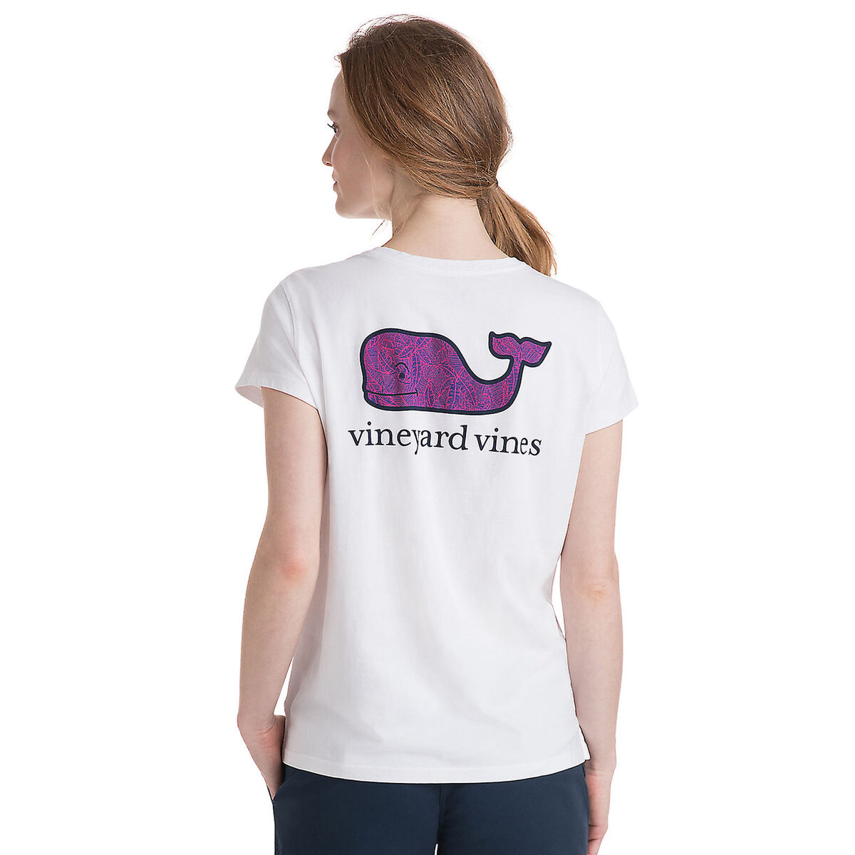 Vineyard Vines Banana Leaf Whale Fill Pocket Tee Pga Tour Superstore