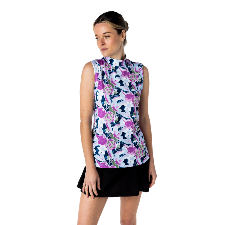 Pebble Beach Floral Sleeveless Top Pga Tour Superstore