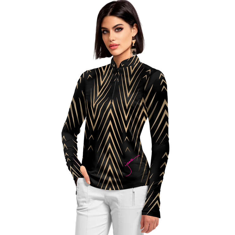 Jamie Sadock Darts Chevron Quarter Zip Pull Over Pga Tour Superstore