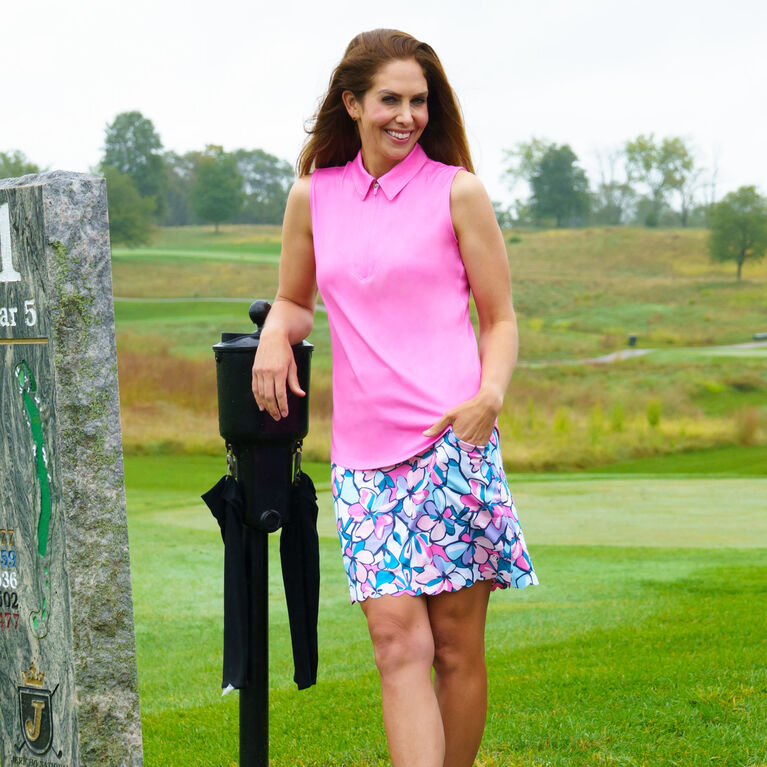 Jofit Prism Pink Sleeveless Polo Shirt Pga Tour Superstore