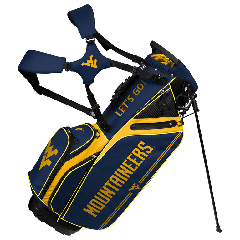 Team Effort West Virginia Mountaineers Caddie Carry Hybrid Bag | PGA ...
