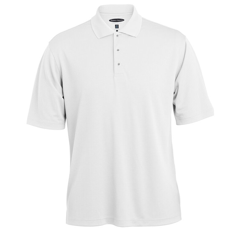 Pebble Beach Grid Texture Polo | PGA TOUR Superstore