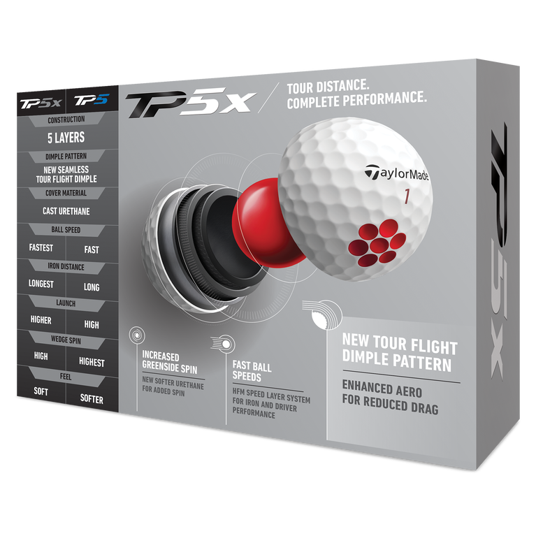 TaylorMade 2021 TP5x Golf Balls | PGA TOUR Superstore