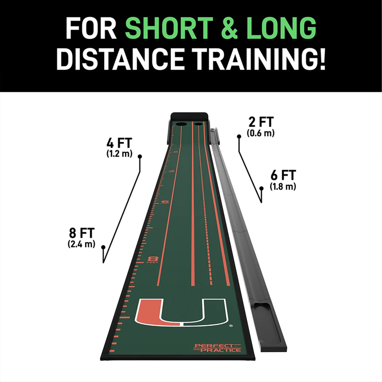 Perfect Practice Miami Collegiate Edition Putting Mat | PGA TOUR Superstore