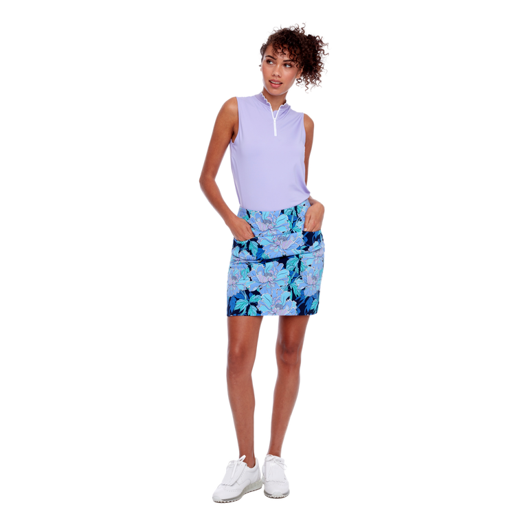 Swing Control Blue Peony 18 Techno Skort Pga Tour Superstore