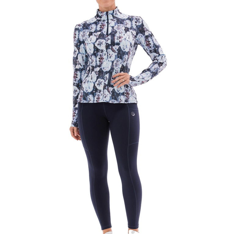 Foray Golf Floral Print Quarter Zip Pga Tour Superstore