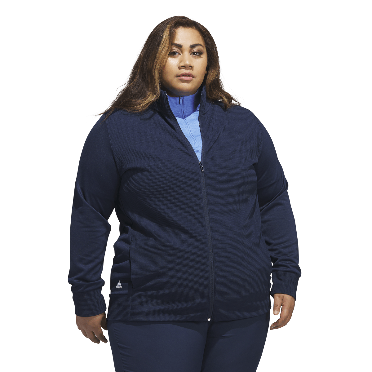 adidas Textured Full Zip Jacket | PGA TOUR Superstore