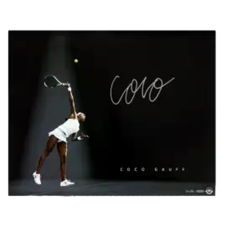 Upper Deck Coco Gauff Autographed “With Power” 20" x 16" | PGA TOUR ...