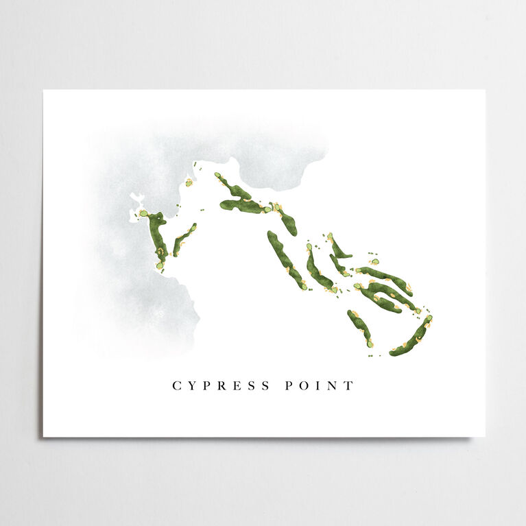 Claire W Cypress Point Club Golf Course Map | PGA TOUR Superstore