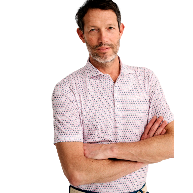 Johnnie O Bruns Printed Polo Pga Tour Superstore