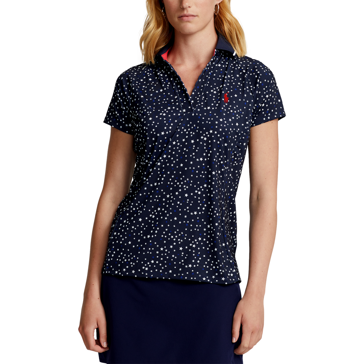 RLX Golf Scallop Placket Short Sleeve Polo Shirt | PGA TOUR Superstore