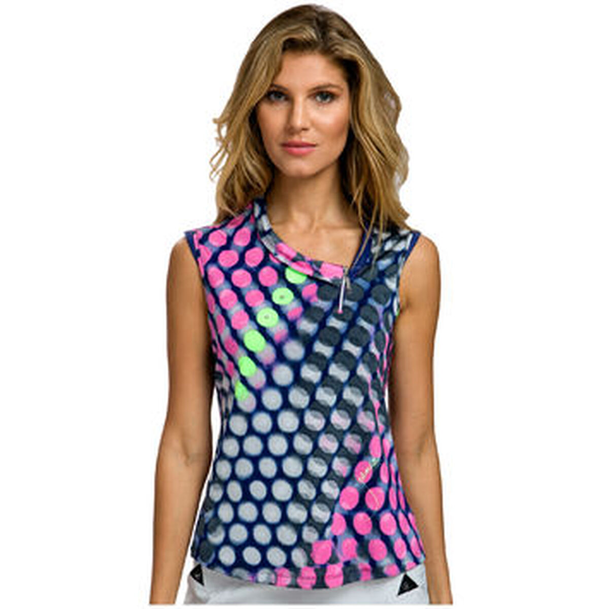 Jamie Sadock Illusion Dot Sleeveless Top | PGA TOUR Superstore