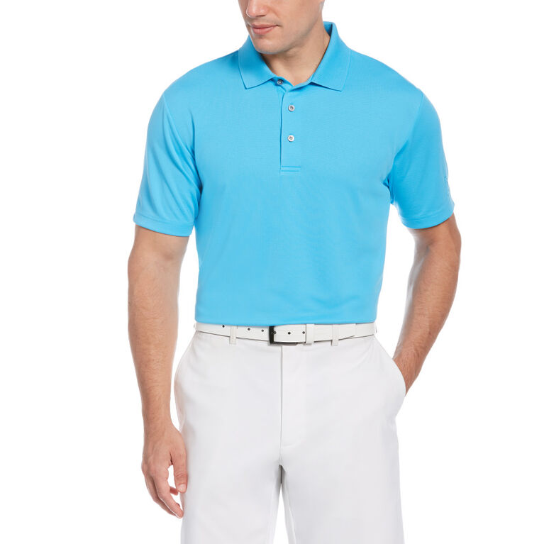 Pga Tour Apparel Airflux Solid Mesh Short Sleeve Golf Polo Pga Tour