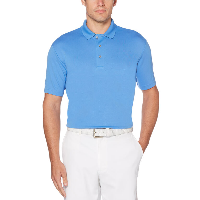 Pga Tour Airflux Solid Mesh Short Sleeve Polo Pga Tour Superstore