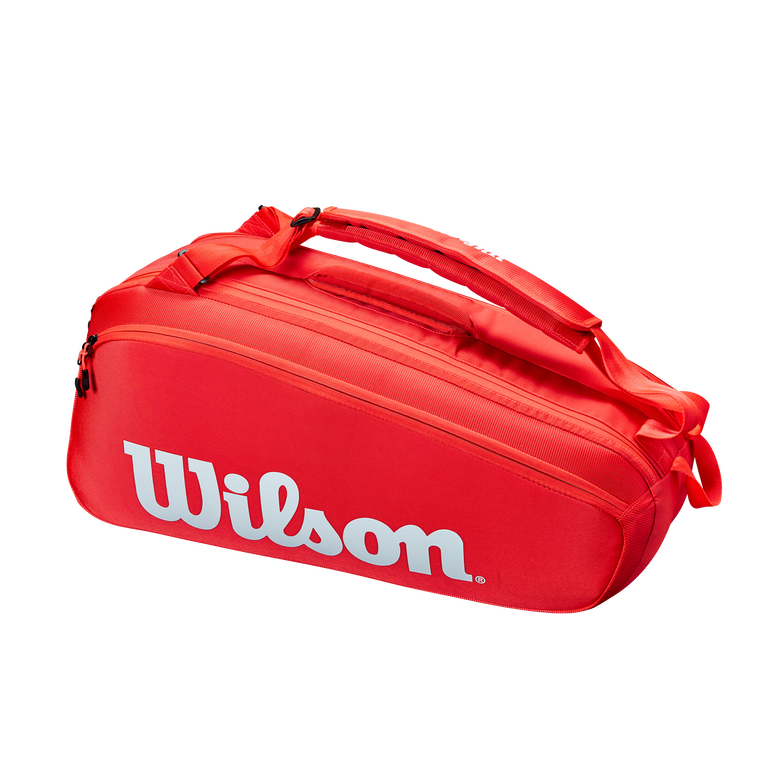 Wilson Super Tour 2021 Red 6 Pk Tennis Bag Pga Tour Superstore