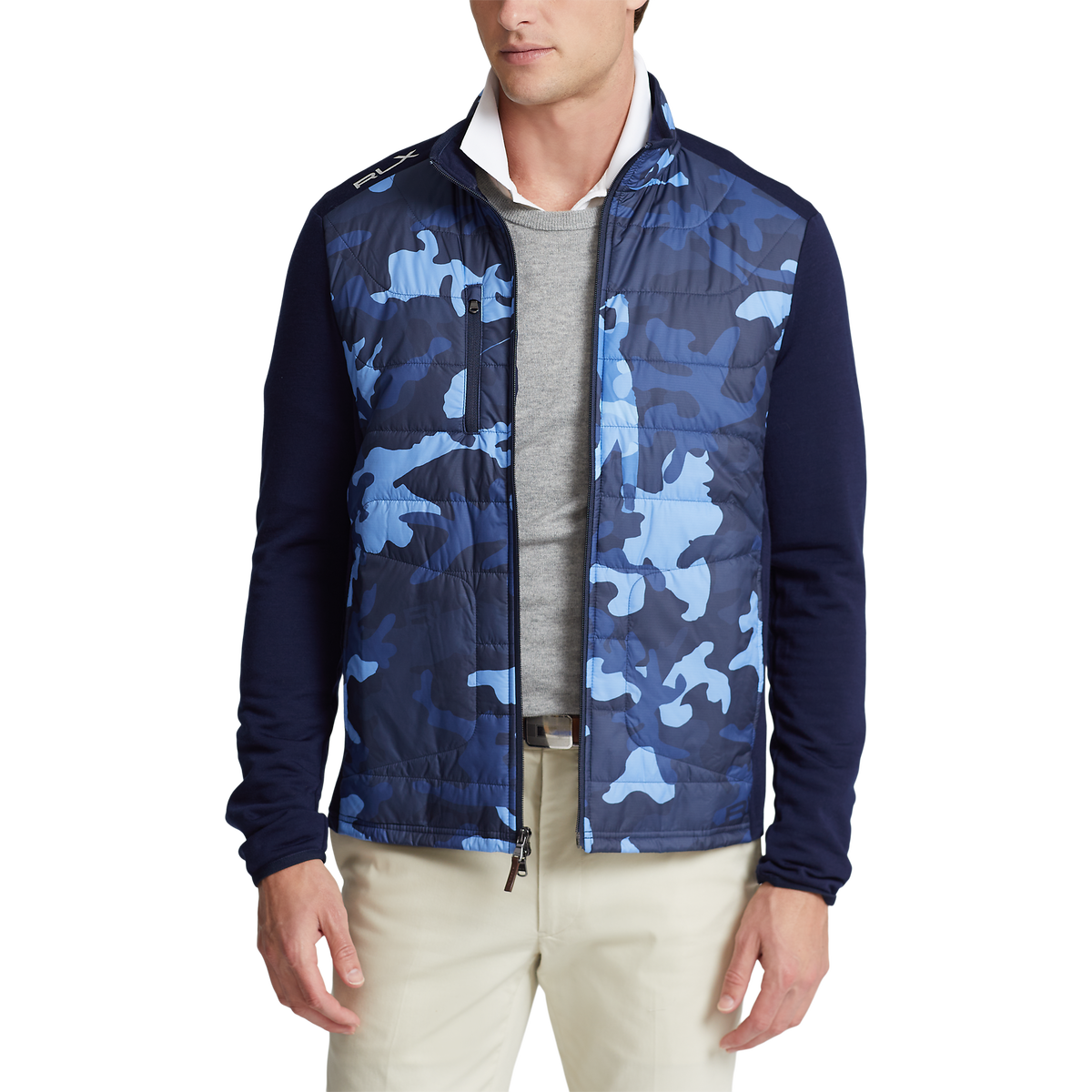 RLX Golf Camo Ripstop-Panel Terry Jacket | PGA TOUR Superstore