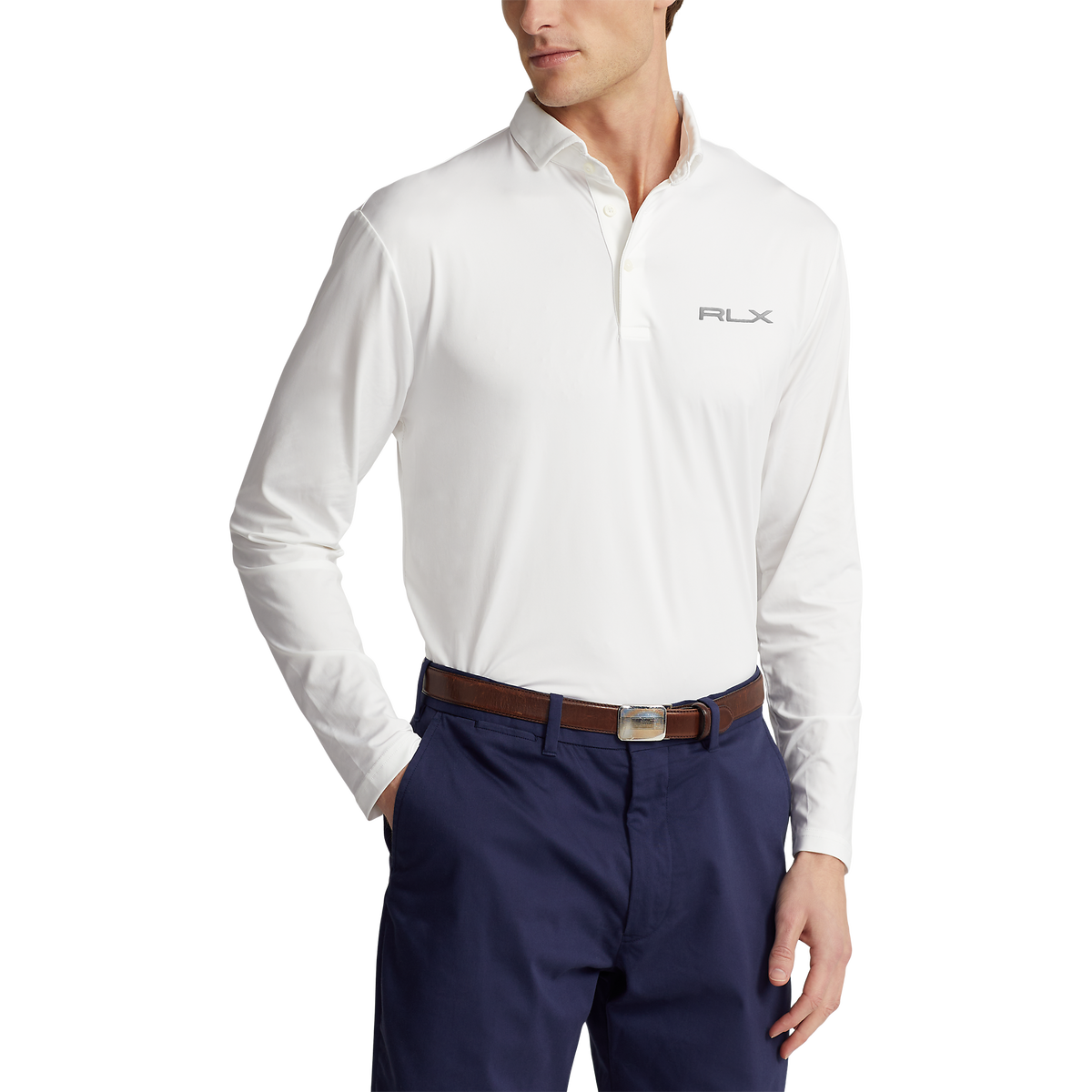 RLX Long Sleeve Solid Airflow Golf Polo | PGA TOUR Superstore