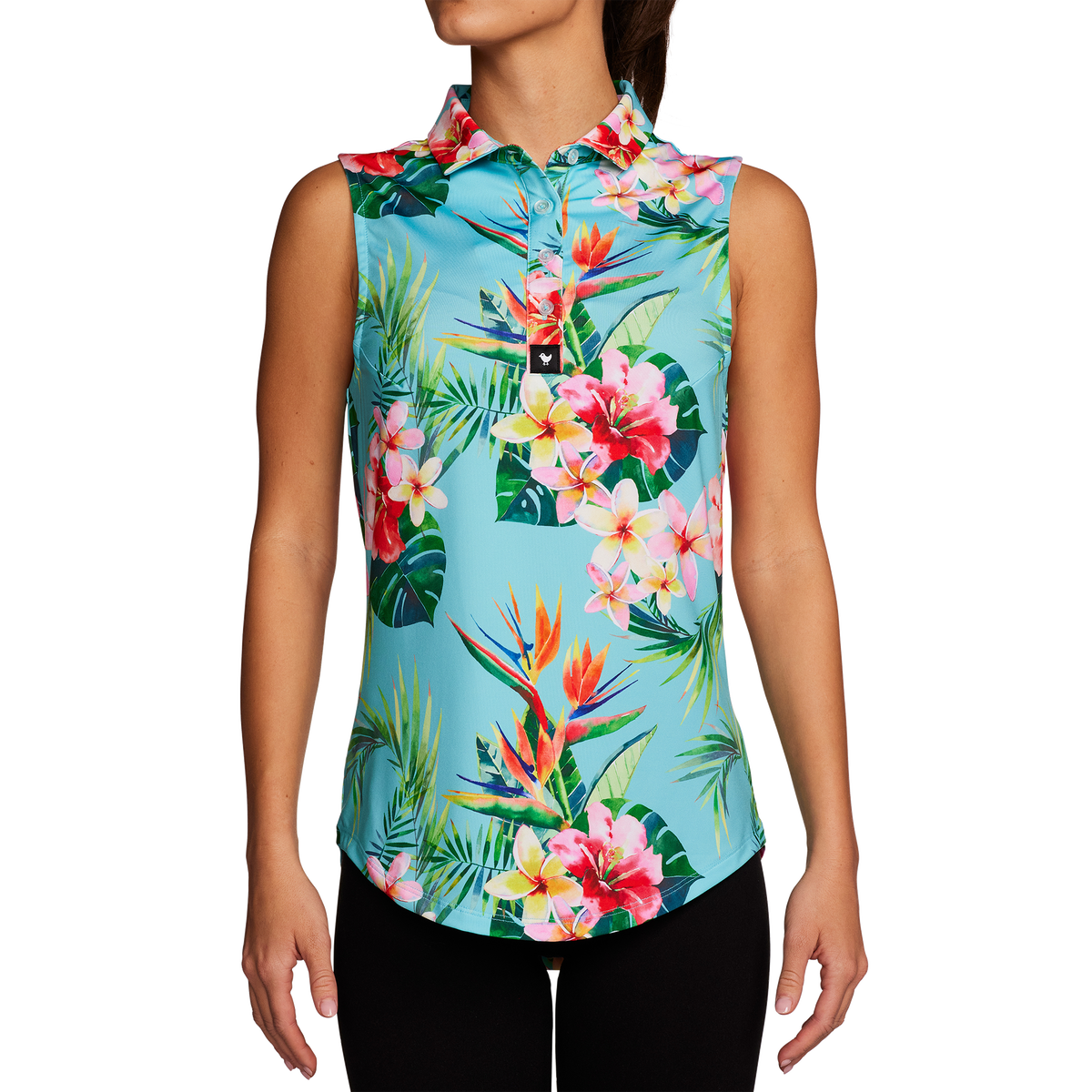 Bad Birdie Tropics Sleeveless Polo Shirt Pga Tour Superstore