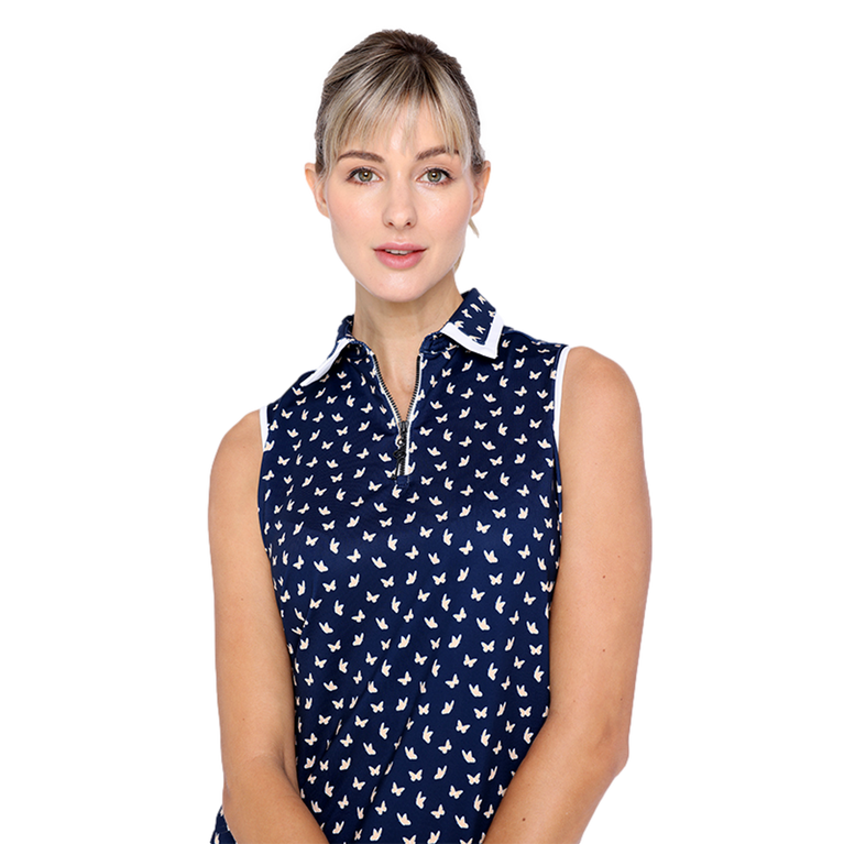 Belyn Key Butterfly Sleeveless Polo Shirt | PGA TOUR Superstore