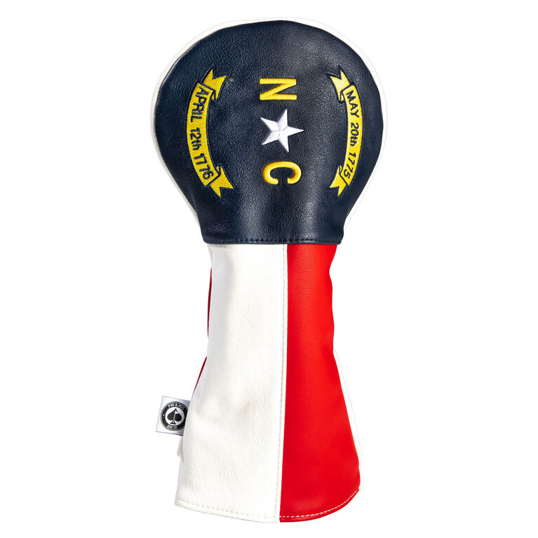 Pins And Aces North Carolina State Flag Driver Headcover Pga Tour